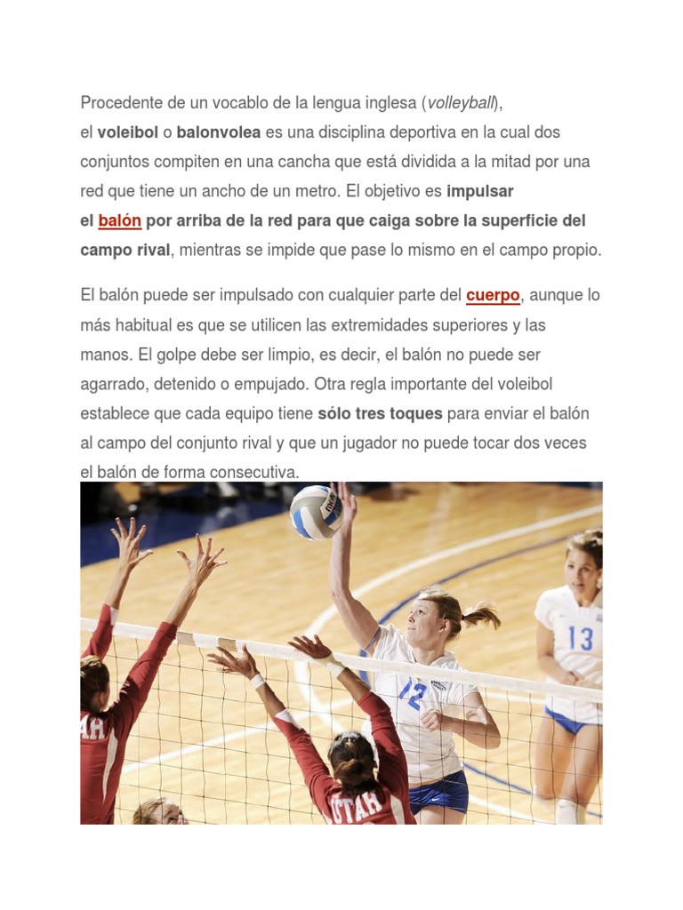 Voleibol | PDF | Vóleibol | Entretenimiento