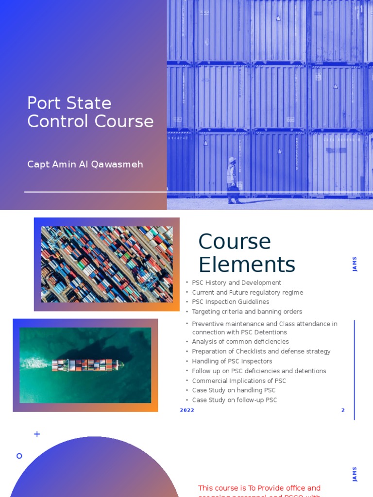 Port State Control Course PSC | PDF