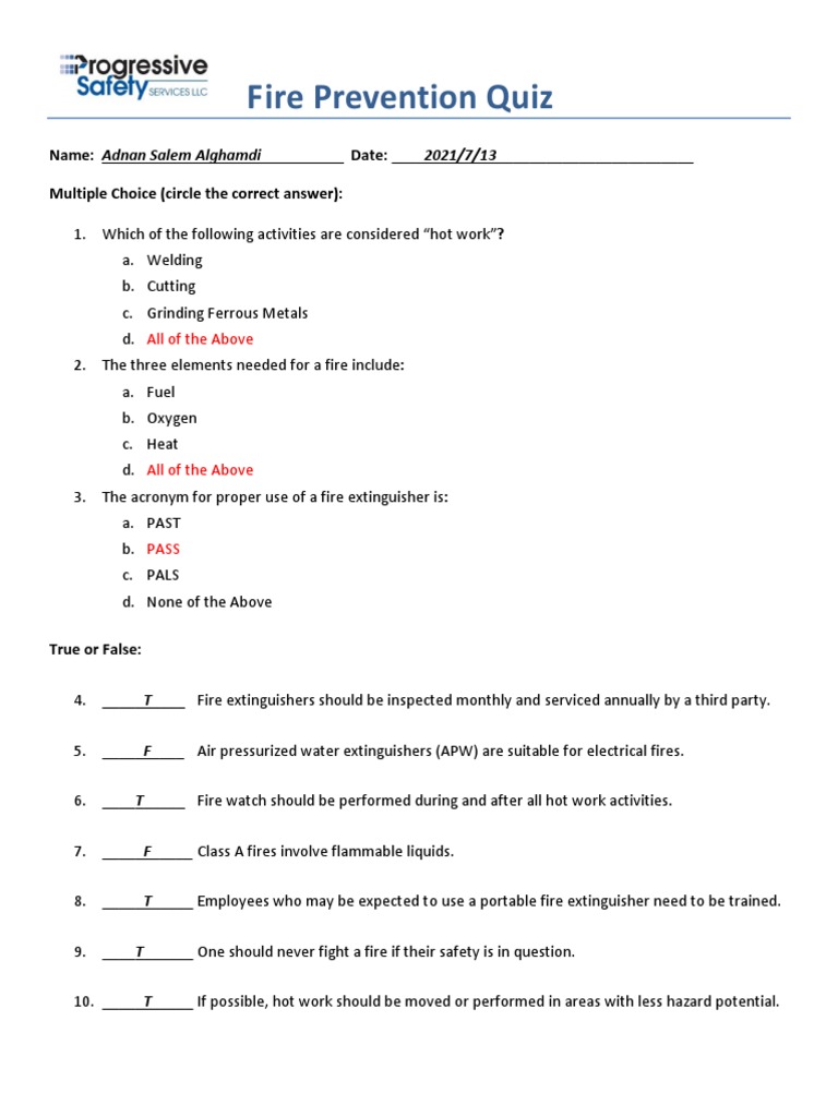 Fire Prevention | PDF