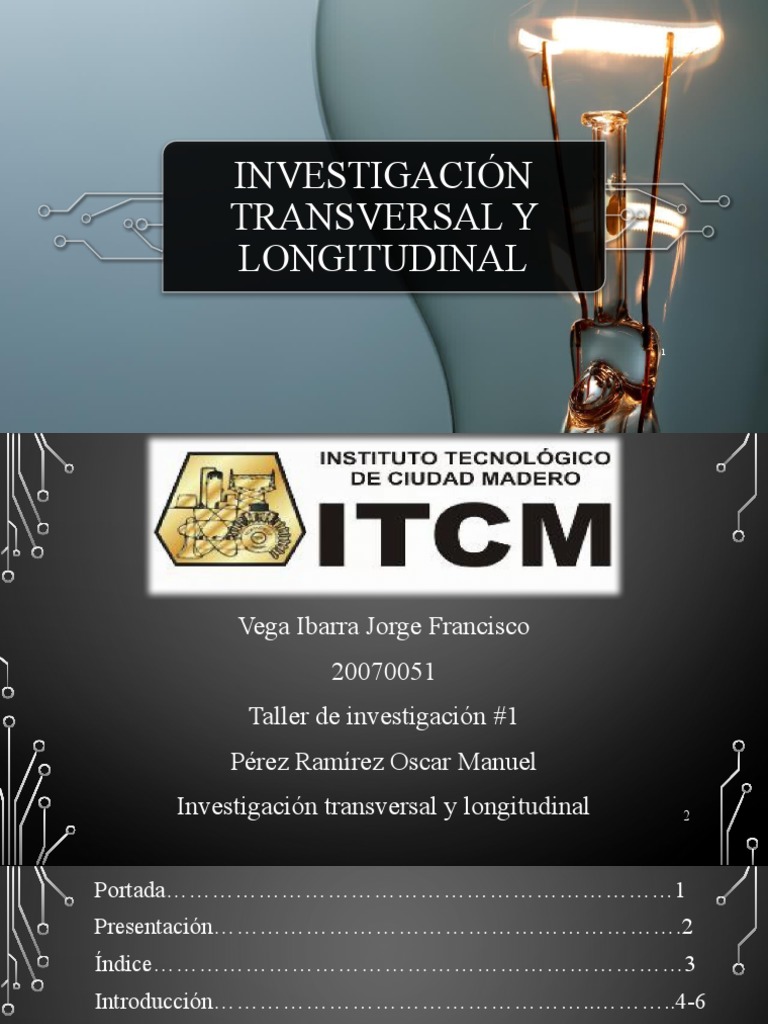 Investigación Transversal y Longitudinal | PDF | Investigación ...