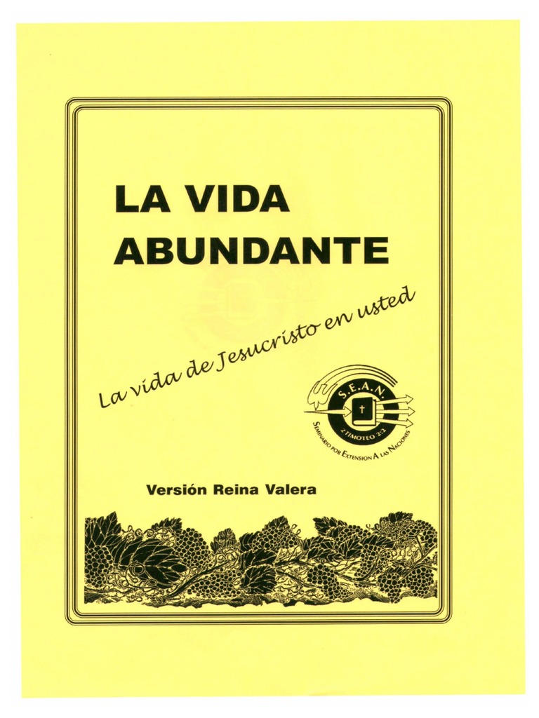 La Vida Abundante - (Alumno) | PDF | Pecado | Jesús