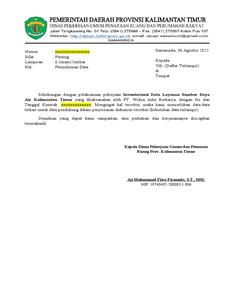 Format Surat Edit | PDF