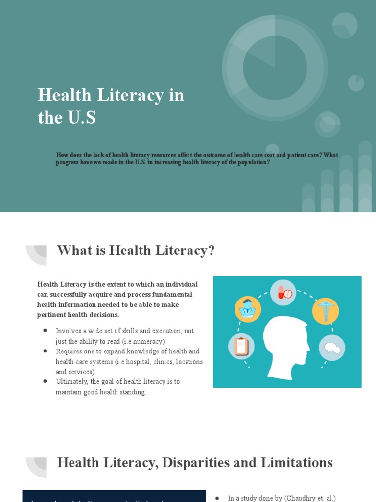 Health Literacy in The U | PDF | Health Care | Literacy