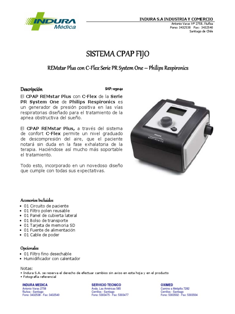CPAP REMstar Plus con C-Flex PR | PDF | Cantidades fisicas