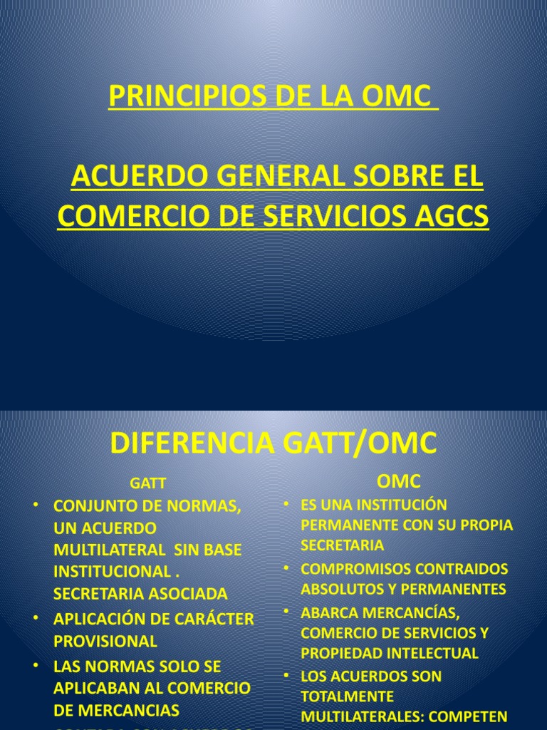9° Principios de La OMC | PDF | Organización de Comercio Mundial ...
