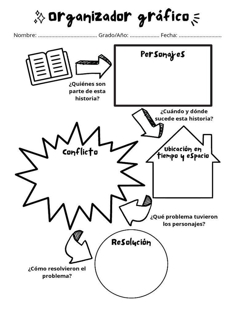 Organizador Gráfico para Niños | PDF | Puntuación | Lingüística