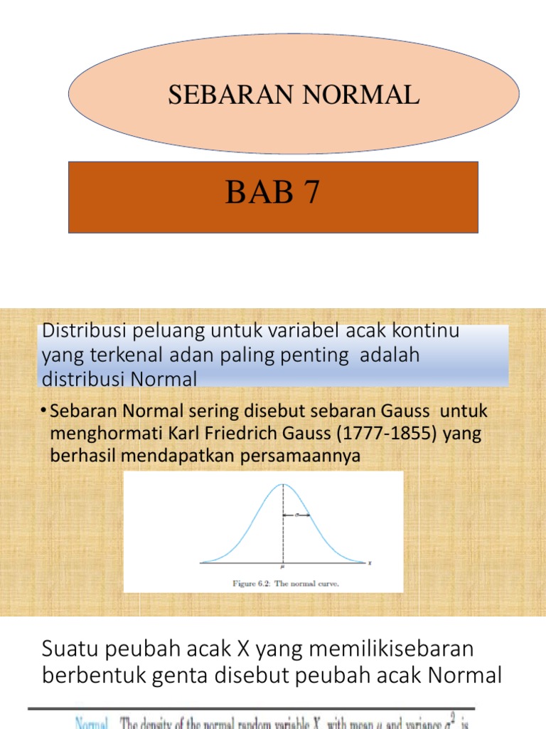 BAB 7 Sebaran Normal | PDF