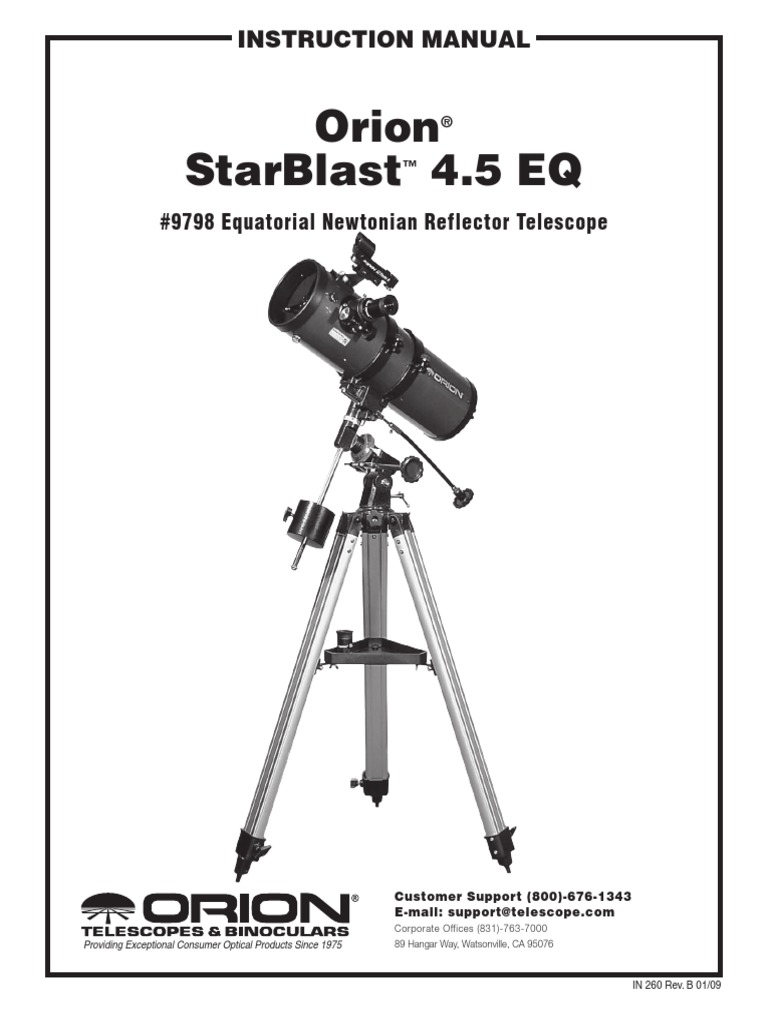 Orion Telescope Manual | PDF | Optics | Astronomy