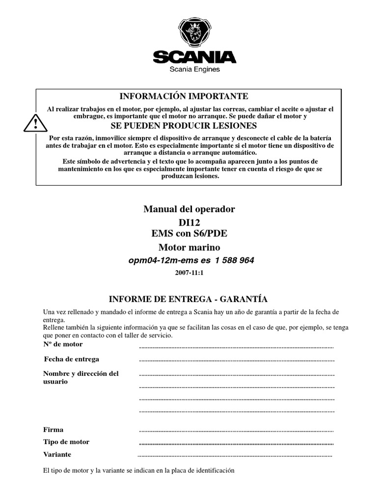 Scania Manual de Operacion | PDF | Soldadura | Construcción