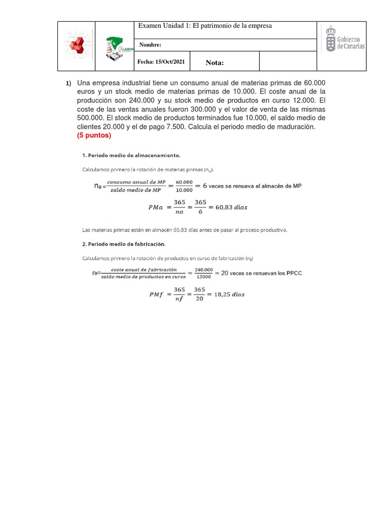 Examen Practico Resuelto | PDF | Dinero | Bancos