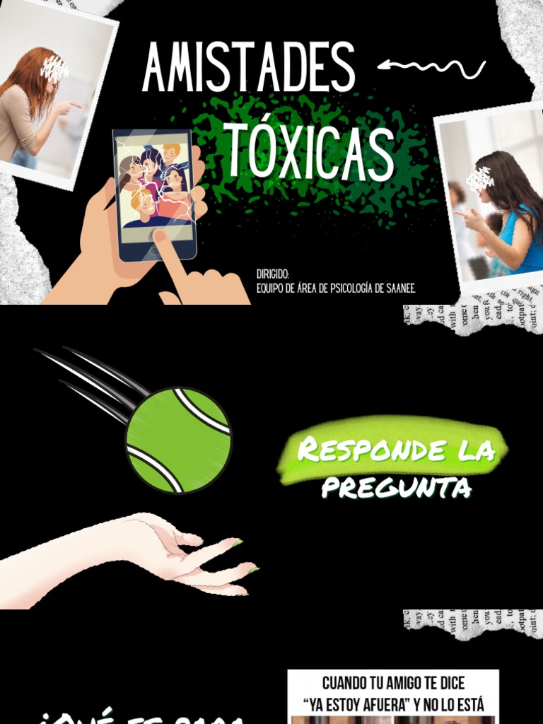Amistades Tóxicas Pdf Autoestima Sicología