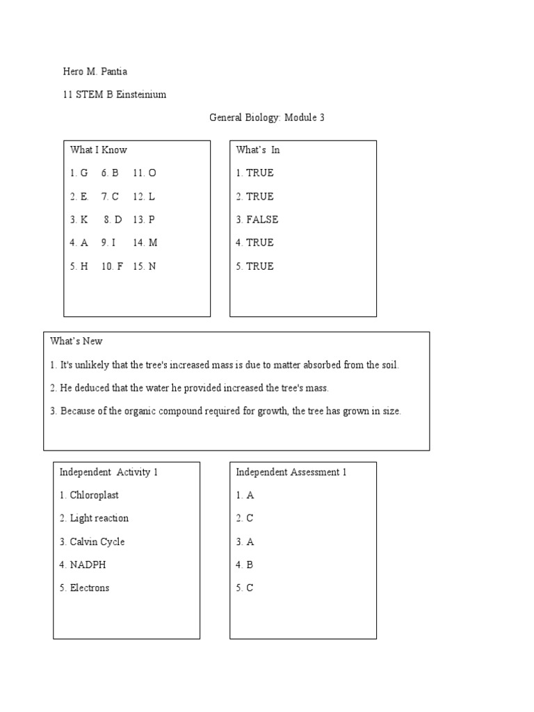 Gen Bio Module 3 Q2 | PDF | Electron Transport Chain | Cell Biology
