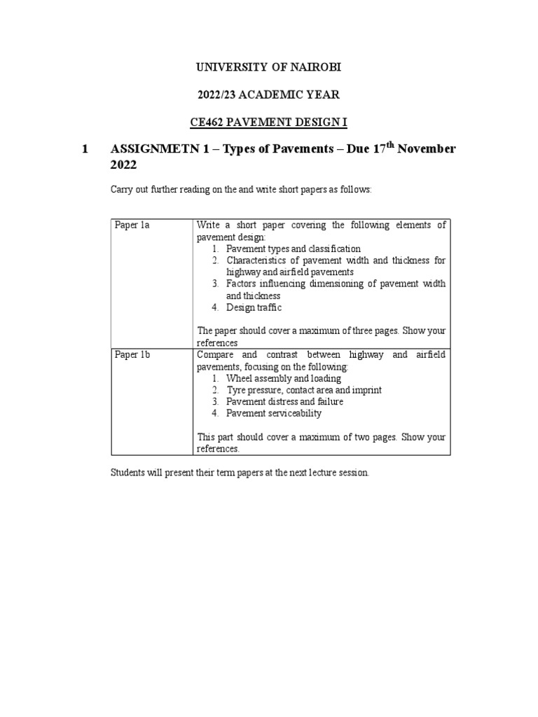 Assingment Pavement Design | PDF | Technology & Engineering