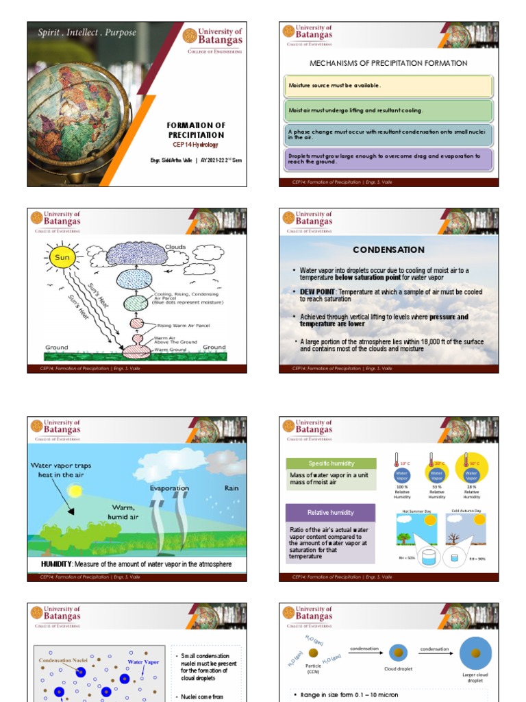 Formation of Precipitation | Download Free PDF | Precipitation | Water ...