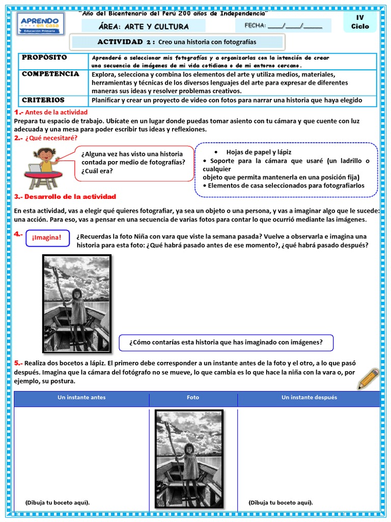 Creo Una Historia Con Fotografias. | PDF