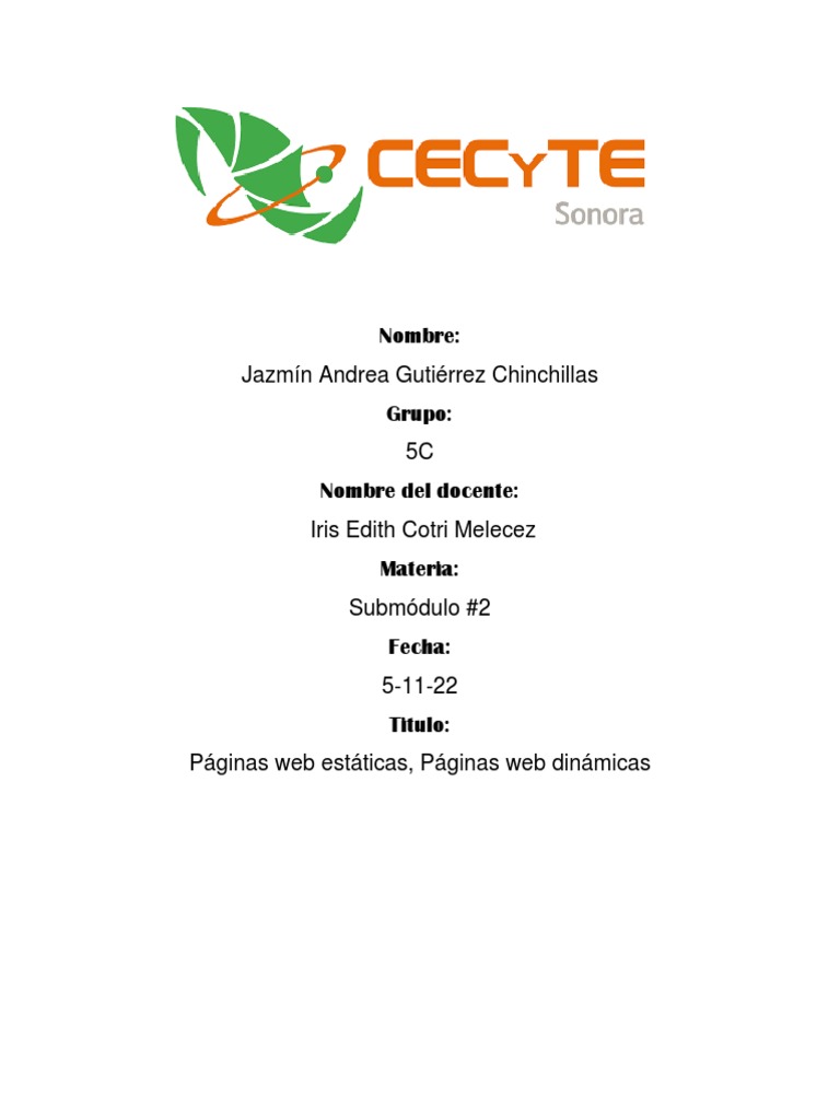 Trabajo Submodulo 2 | PDF | Página web | Red mundial