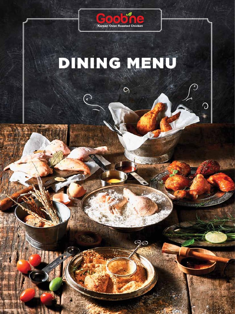 Goobne Chicken Menu - Final | PDF | Korean Cuisine | Asian Cuisine