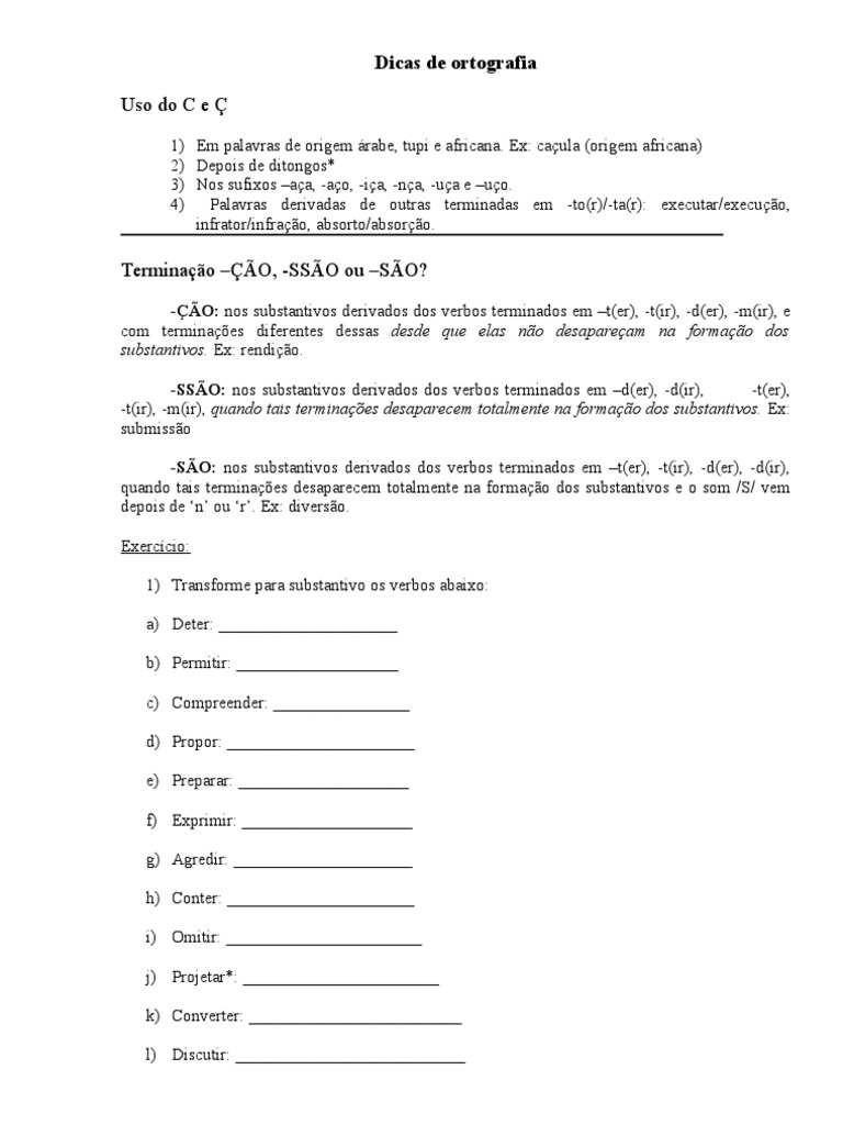 Uso Do C e Ç | PDF | Fonema | Comunicação humana