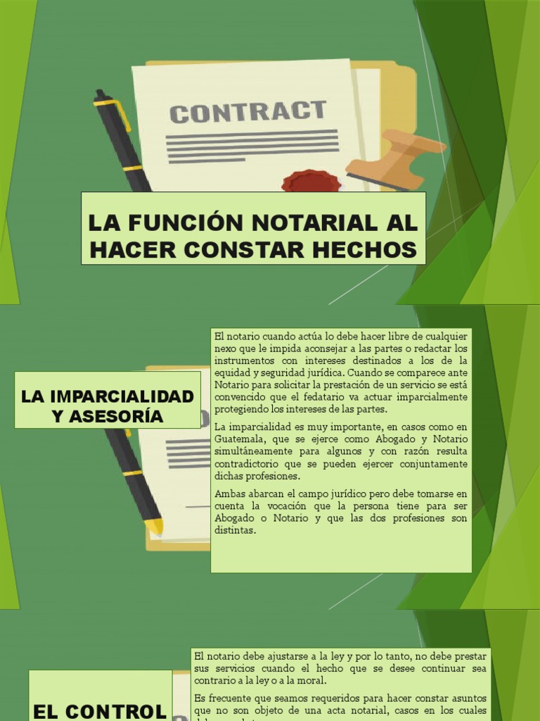 La Funcion Notarial Al Hacer Constar Hechos | PDF | Justicia | Crimen y violencia
