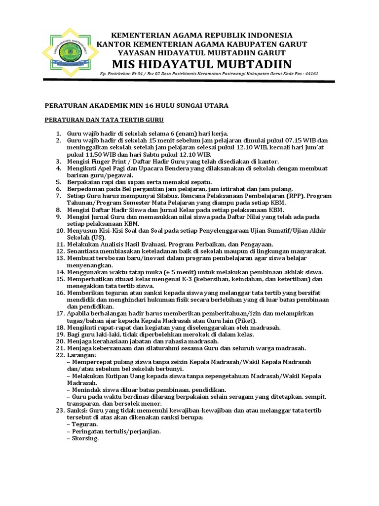 40 Peraturan Akademik | PDF | Karier & Perkembangan | Gaya Hidup