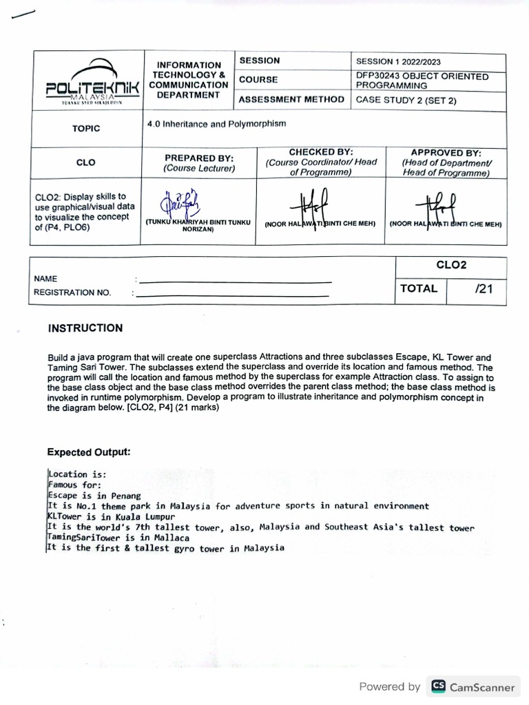 DFP30243 Case Study 2 (Set 2) | PDF