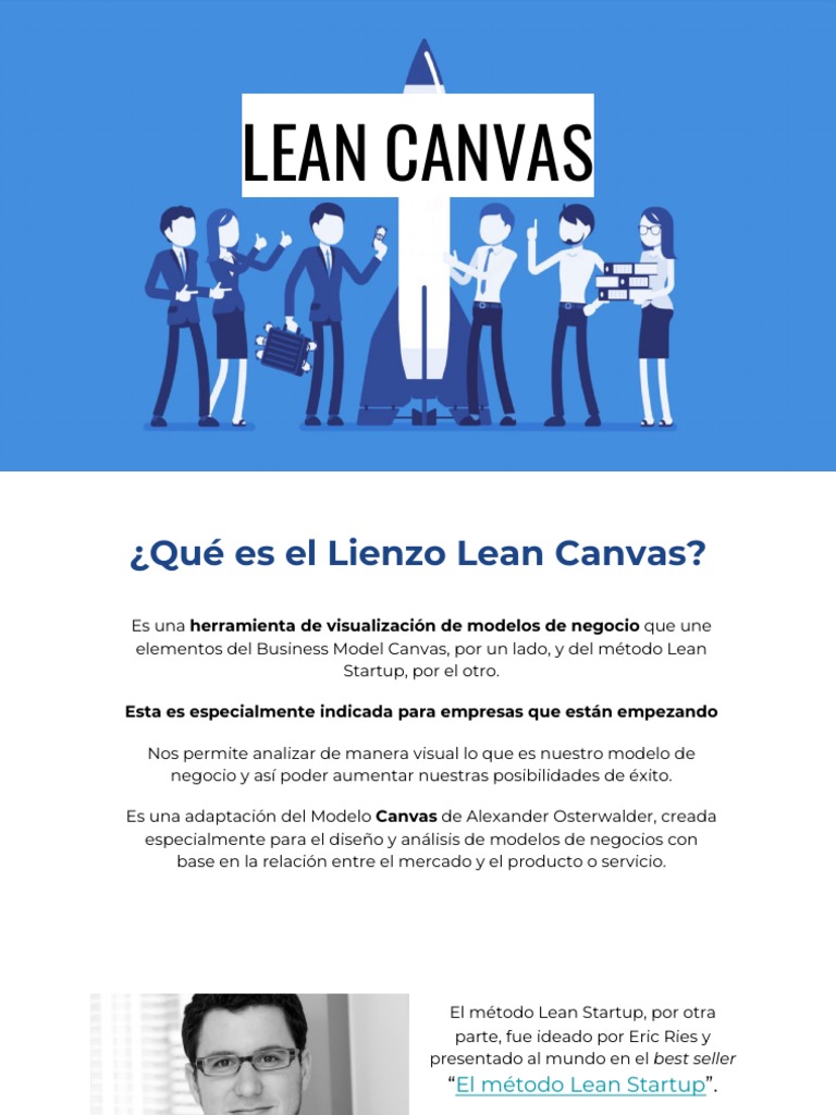 Elementos Clave del Lean Canvas | PDF | Lean Startup | Empresa de inicio