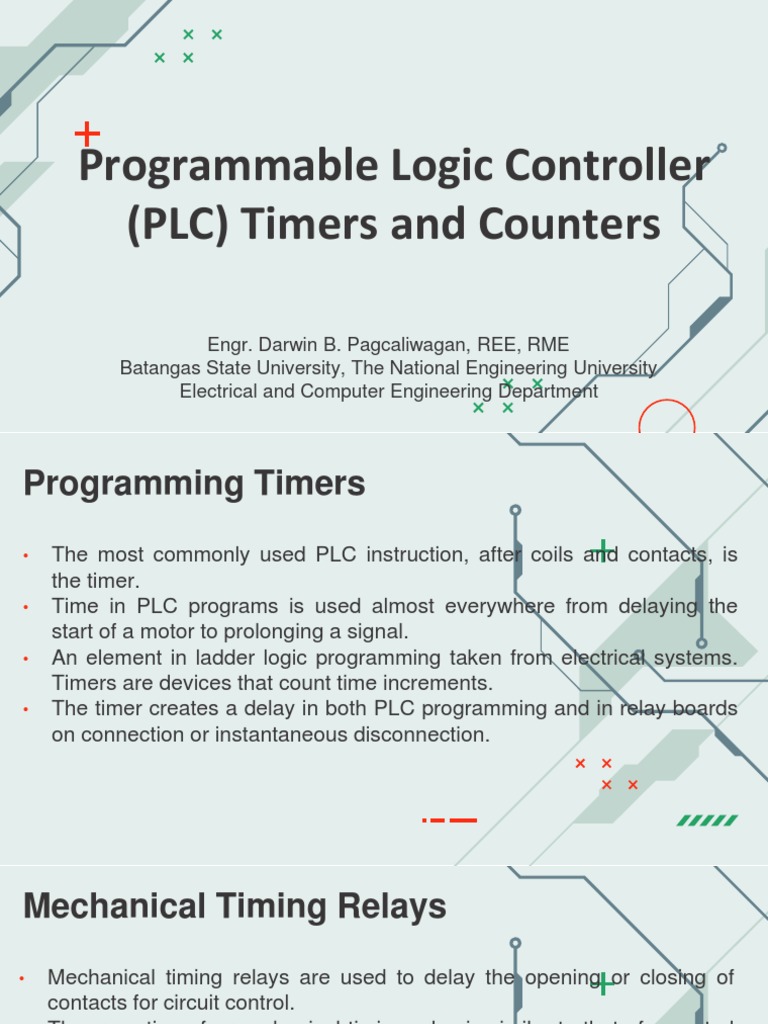 PPT5-Timers and Counters | PDF | Relay | Programmable Logic Controller