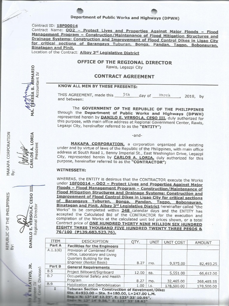 DPWH FloodControlDikesAndDrainageSystem | PDF