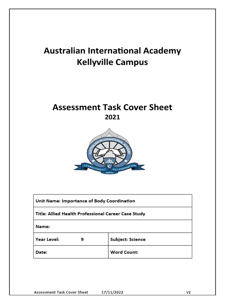 Assessment Task 3 Template | PDF | Physical Therapy | Nursing
