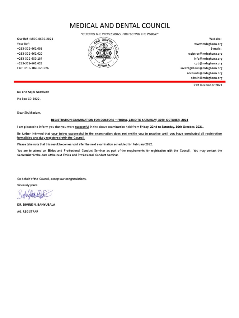 Exam Results Letter | Download Free PDF | Health Care | Health Sciences
