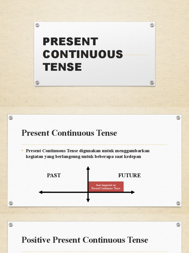 Present Continuous Tense Guide | PDF | Grammar | Languages
