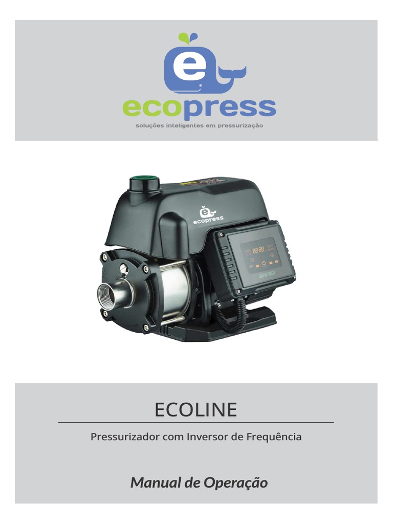 Manual Pressurizador Ecoline | PDF | Bomba | Eletricidade