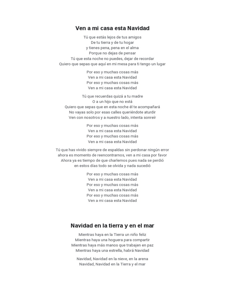 Ven A Mi Casa Esta Navidad | PDF | Navidad | Cristo (título)