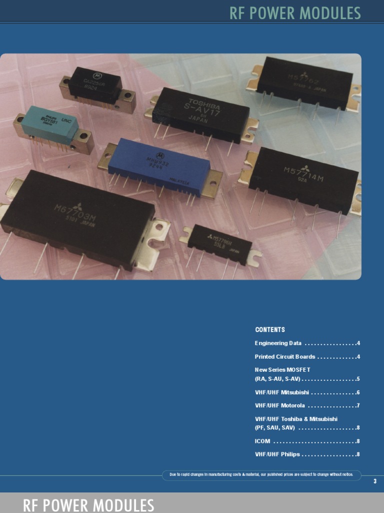 003 RF Power Modules | PDF | Inductor | Electronics