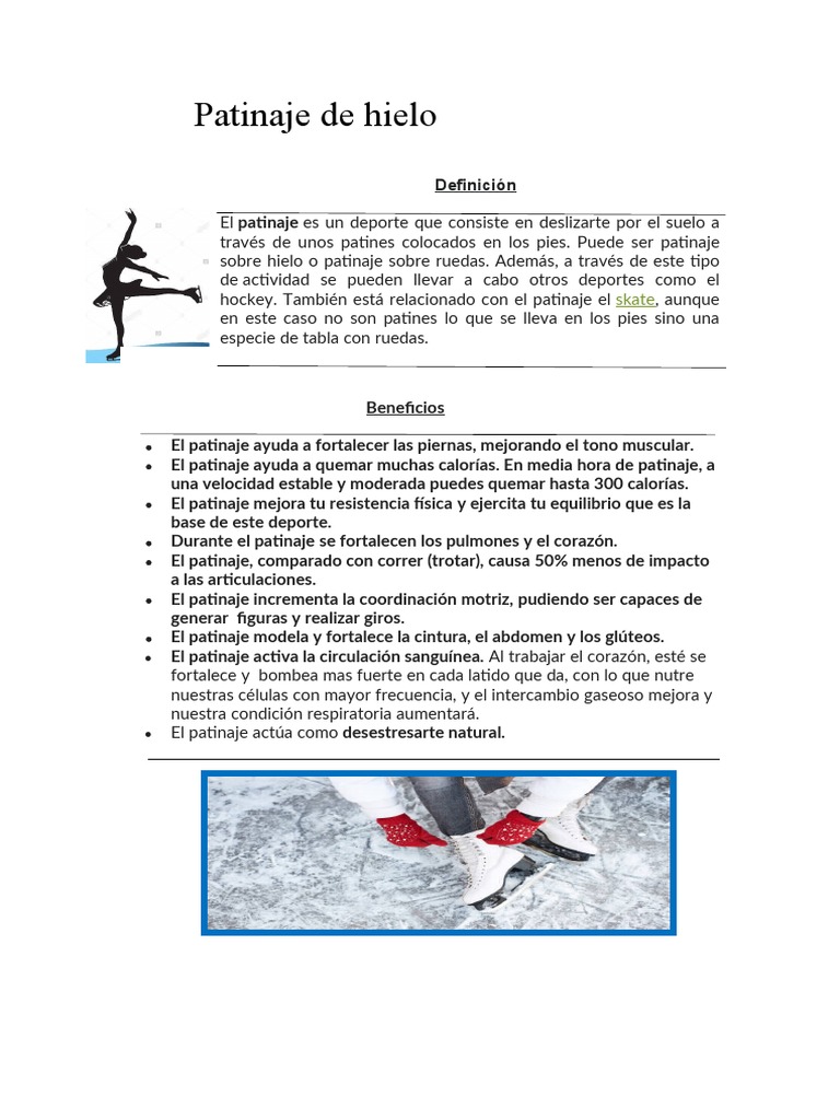 Patinaje de Hielo | PDF