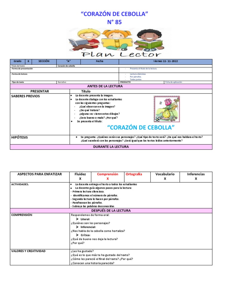 Plan Lector°85 Vier | PDF