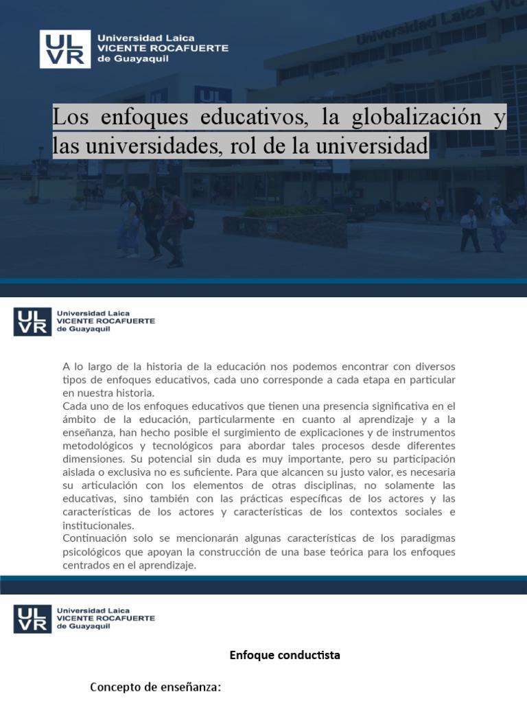 Los Enfoques Educativos | PDF | Método de enseñanza | Aprendizaje