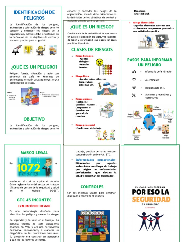 Folleto Identificación de Peligros | PDF | Riesgo | Ciencias de la Salud