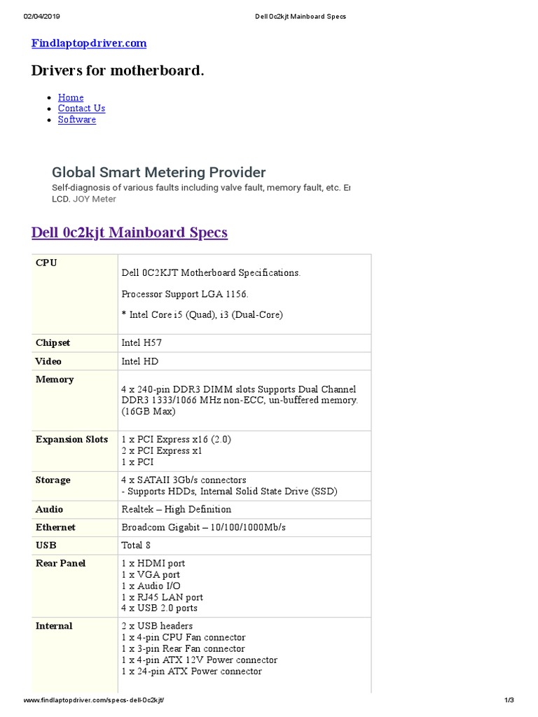 Dell Inspiron 580s Desktop PC | PDF | Classes Of Computers | Computing