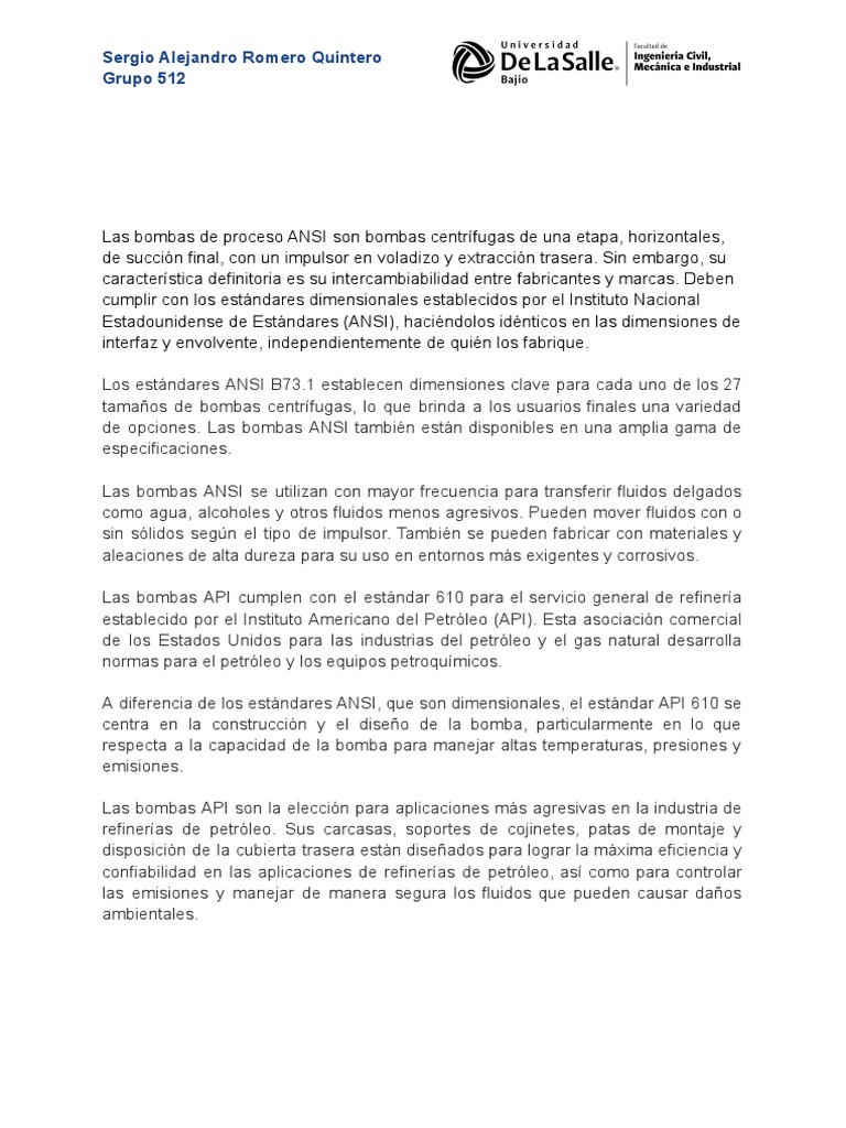 Tarea Api Vs Ansi | PDF