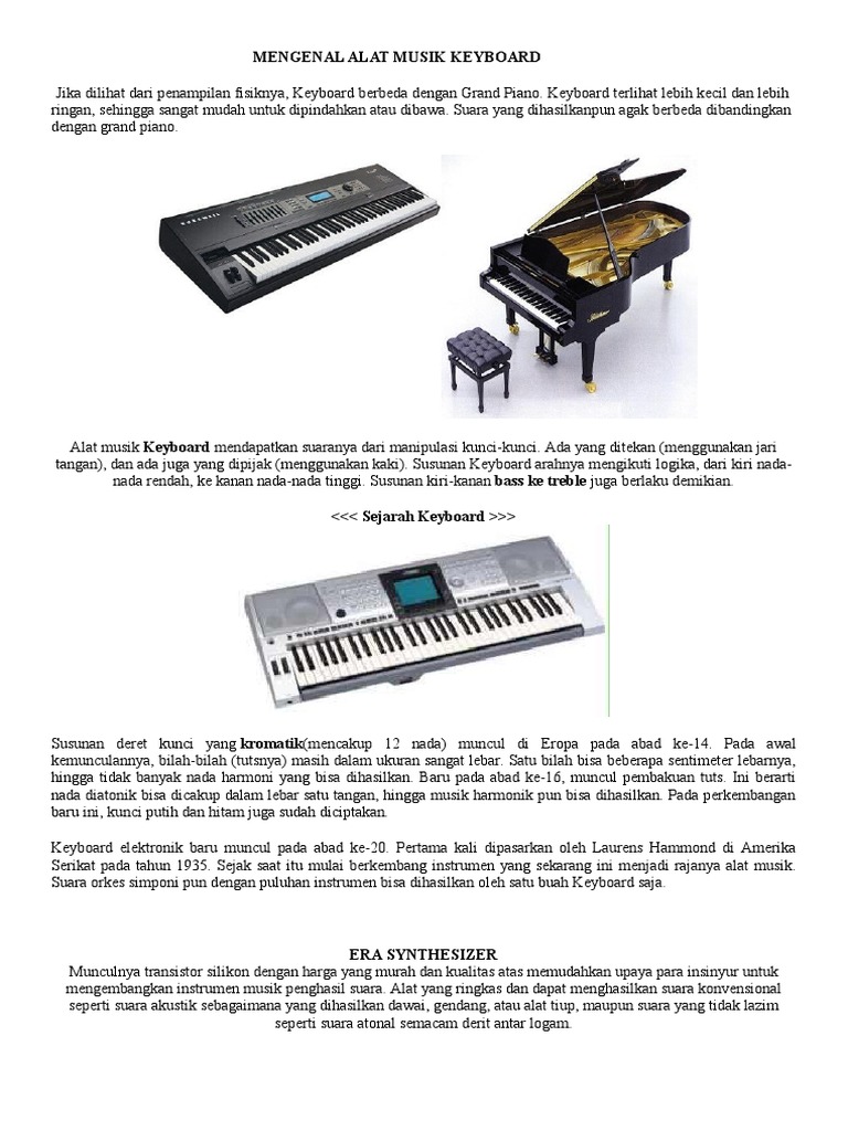 Mengenal Alat Musik-Keyboard | PDF Mengenal Alat Musik-Keyboard | PDF