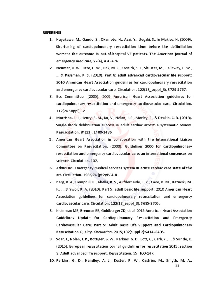 Buku Panduan ACLS Perki Cetakan 2021 - Hal 11 | PDF | Cardiopulmonary ...