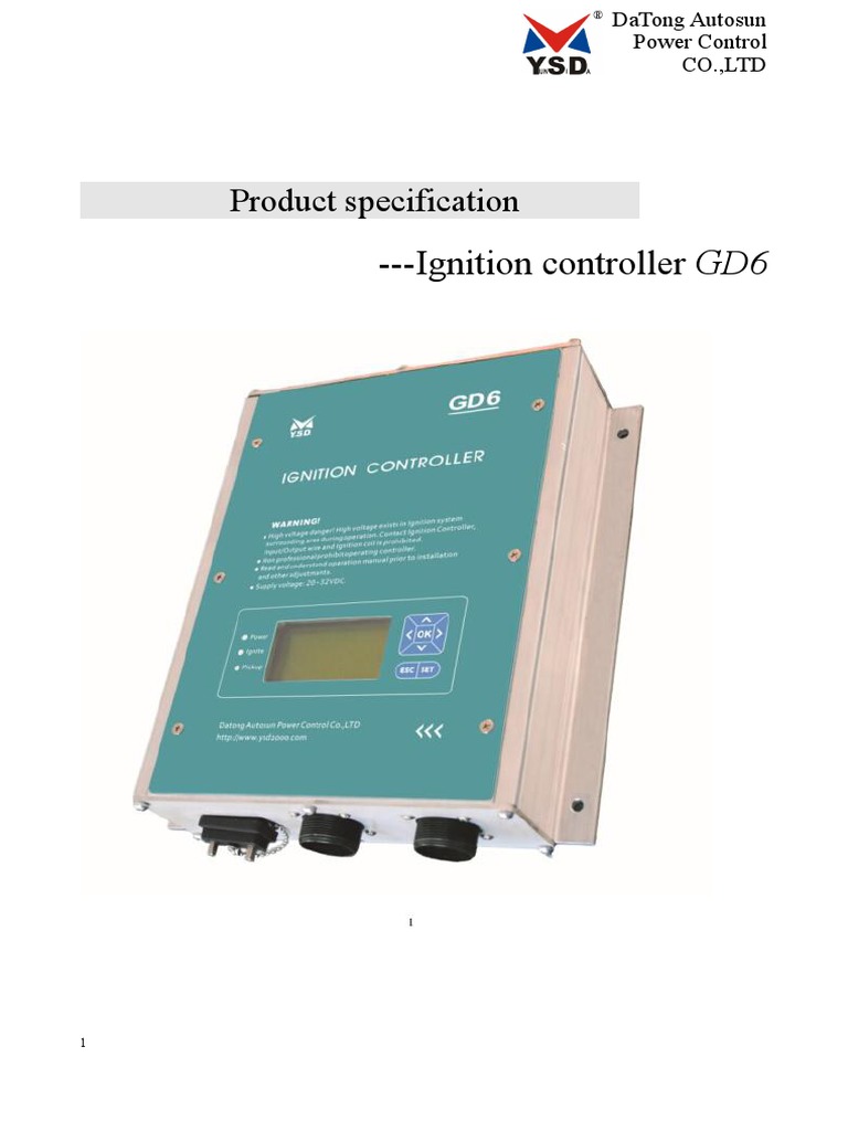 GD6 Manual | Download Free PDF | Ignition System | Power Supply