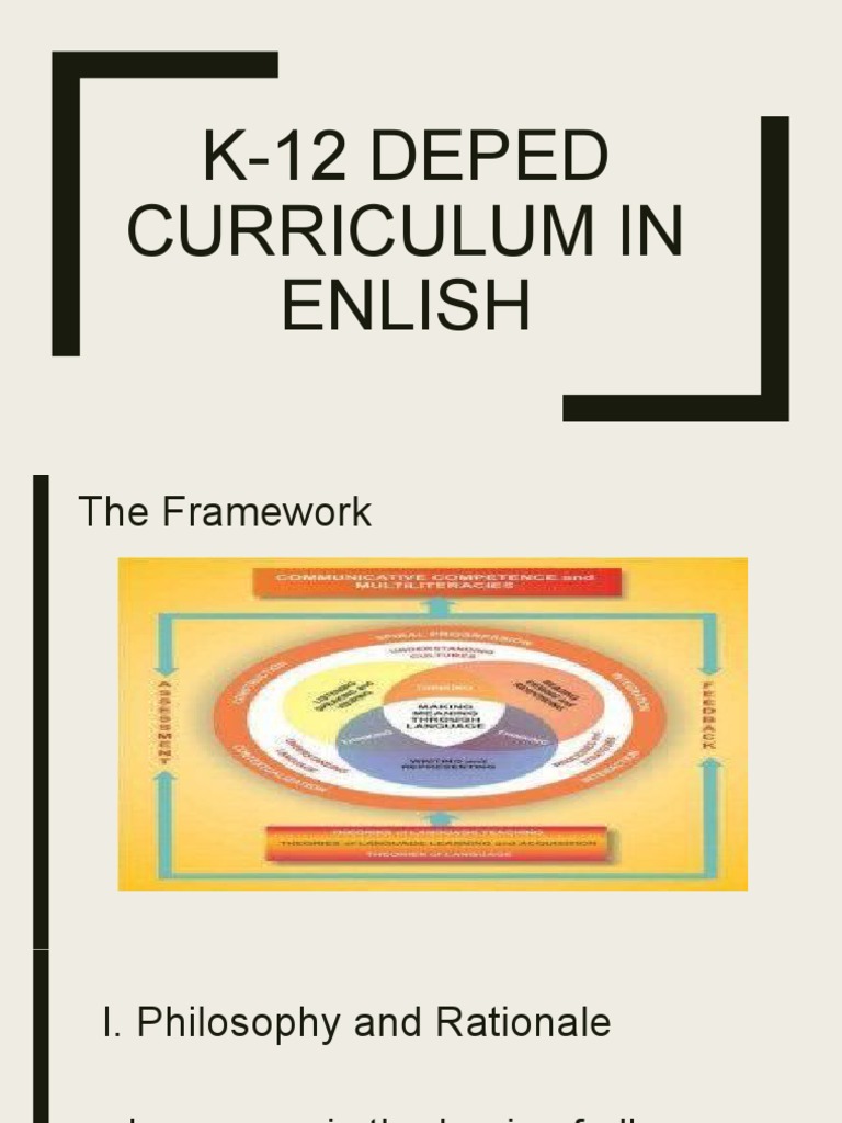 K-12 DepEd Curriculum in English | PDF | Learning | Educational Assessment