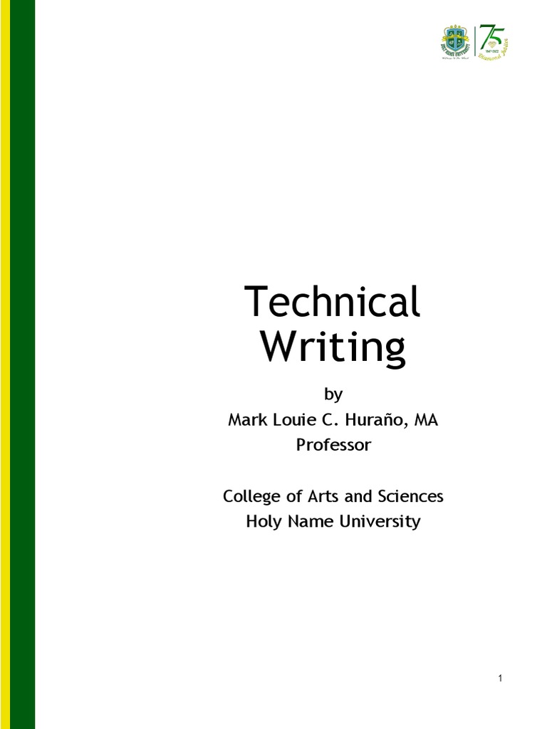 Technical Writing | PDF | Subject (Grammar) | Sentence (Linguistics)