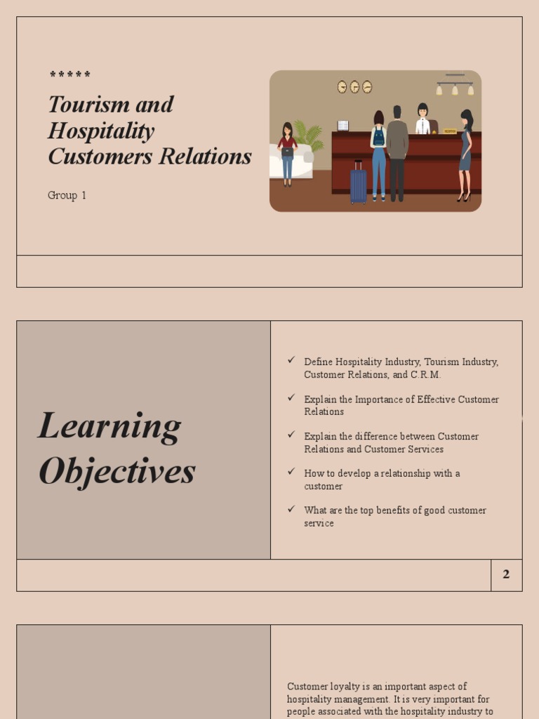 Tourism and Hospitality Customer Relations | PDF | Customer ...