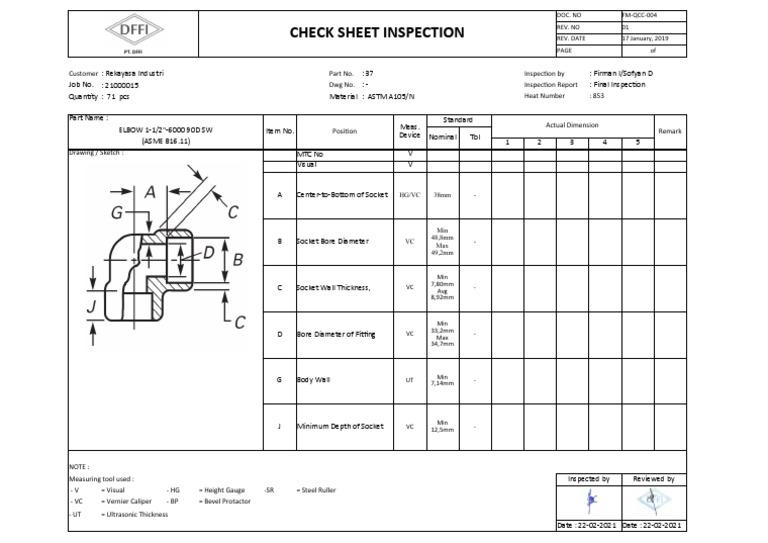 Elbow 1,5-6000 SW 90D - OK | PDF | Mechanical Engineering