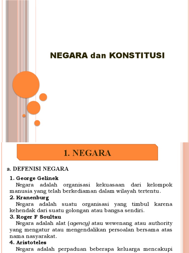 Negara Dan Konstitusi PPT | PDF