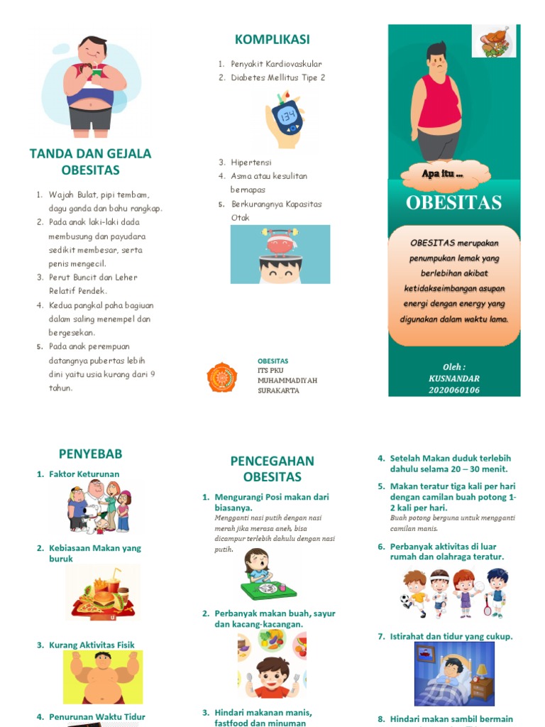 Leaflet Obesitas Kusnandar | PDF | Kesehatan Holistik