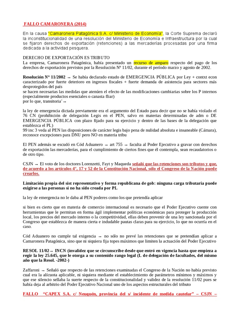 Resúmenes de Fallos TARSITANO | PDF | Impuestos | Estatuto de limitaciones